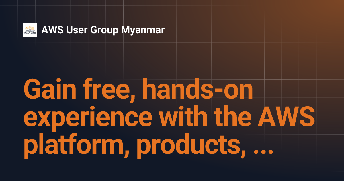 Gain free, hands-on experience with the AWS platform, products, and ...
